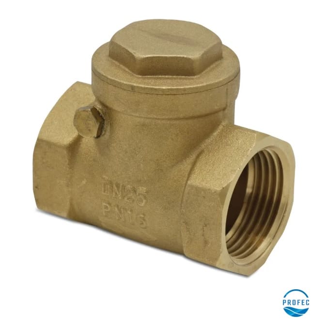Profec Non return valve brass 1/2" female thread 16bar DN15 type 790 ...